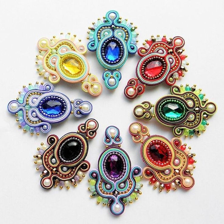 Bead jewellery, Soutache jewelry, Handmade jewelery