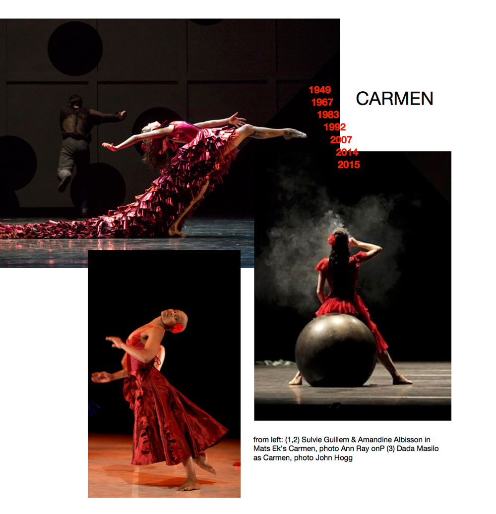 7 versions of Carmen ballet