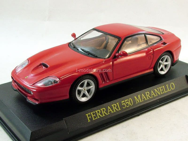 MODEL CARS Ferrari 550 Maranello red 1:43 Eaglemoss Ferrari Collection #47