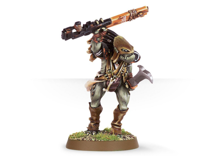 Kroot Shaper with Pulse Rifle | Вождь Крутов с Импульсной Винтовкой