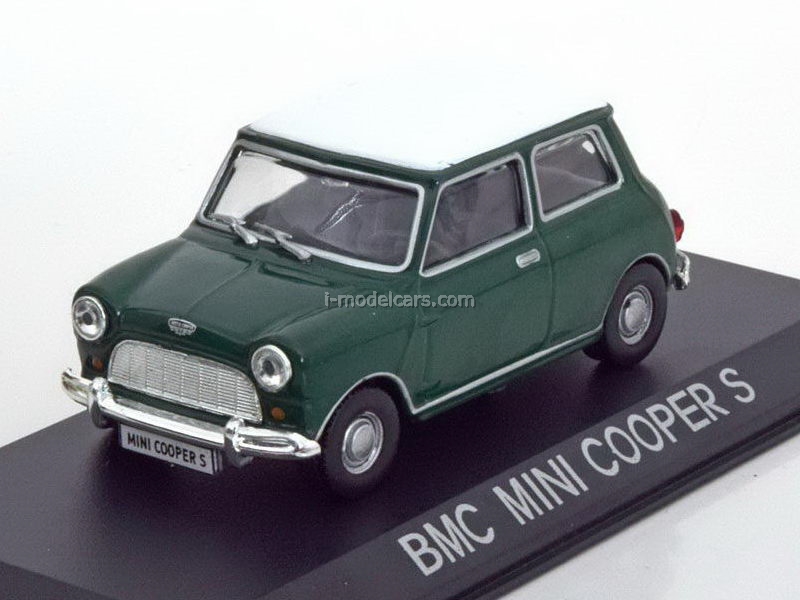 MODEL CARS BMC Mini Cooper S green 1:43 DeAgostini Masini de legenda #64